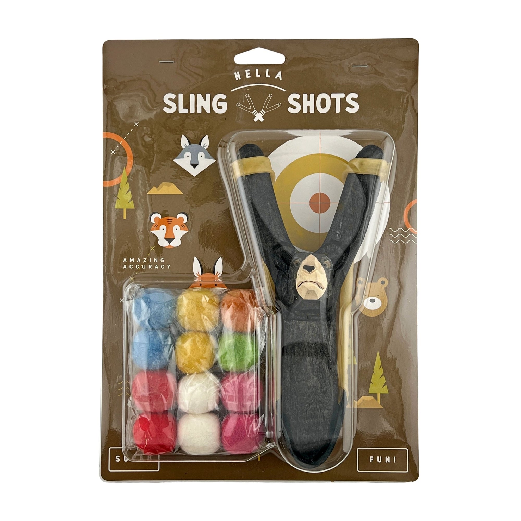 Wooden Bear Slingshot + Felt Ammo – Hella Slingshots